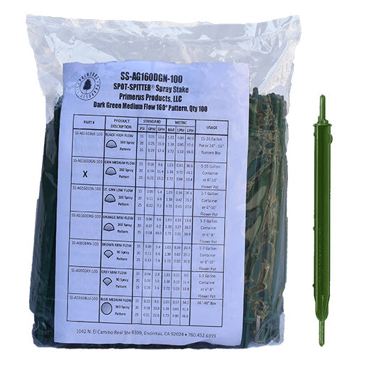 Tempo - Spot-Spitter (Tall) Black High Flow (100/Bag) | Green Fox Supply